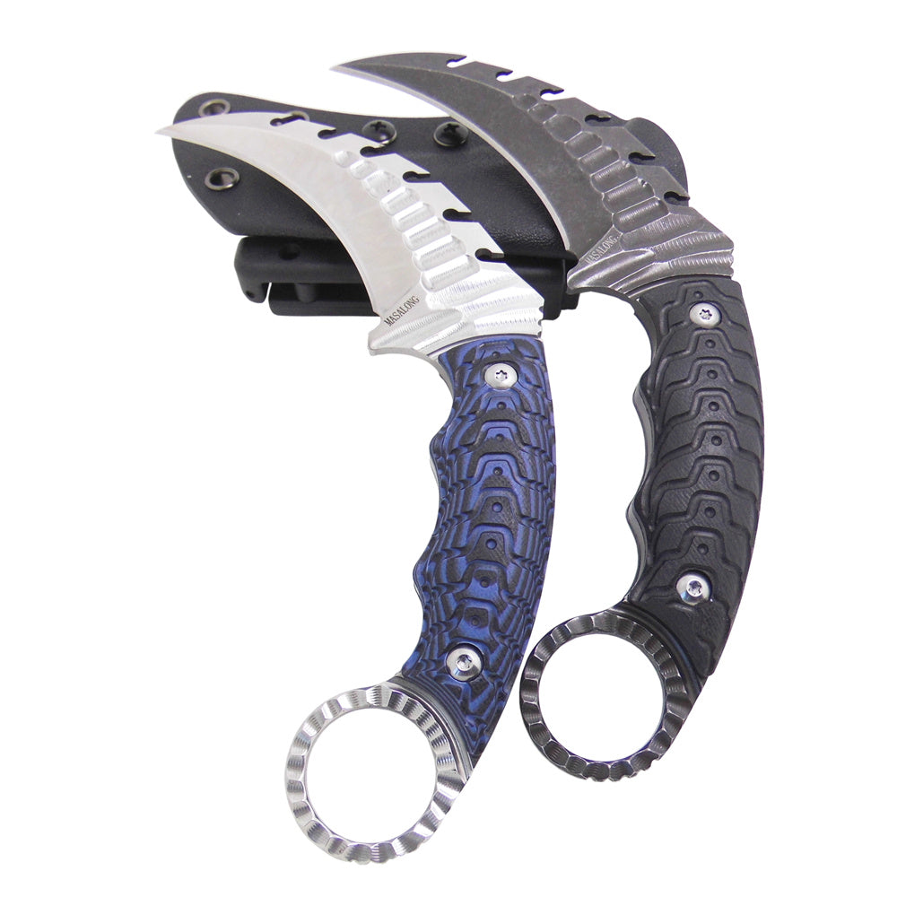 MASALONG Kni117 Outdoor Hunting Tactical Karambit Knives High Quality